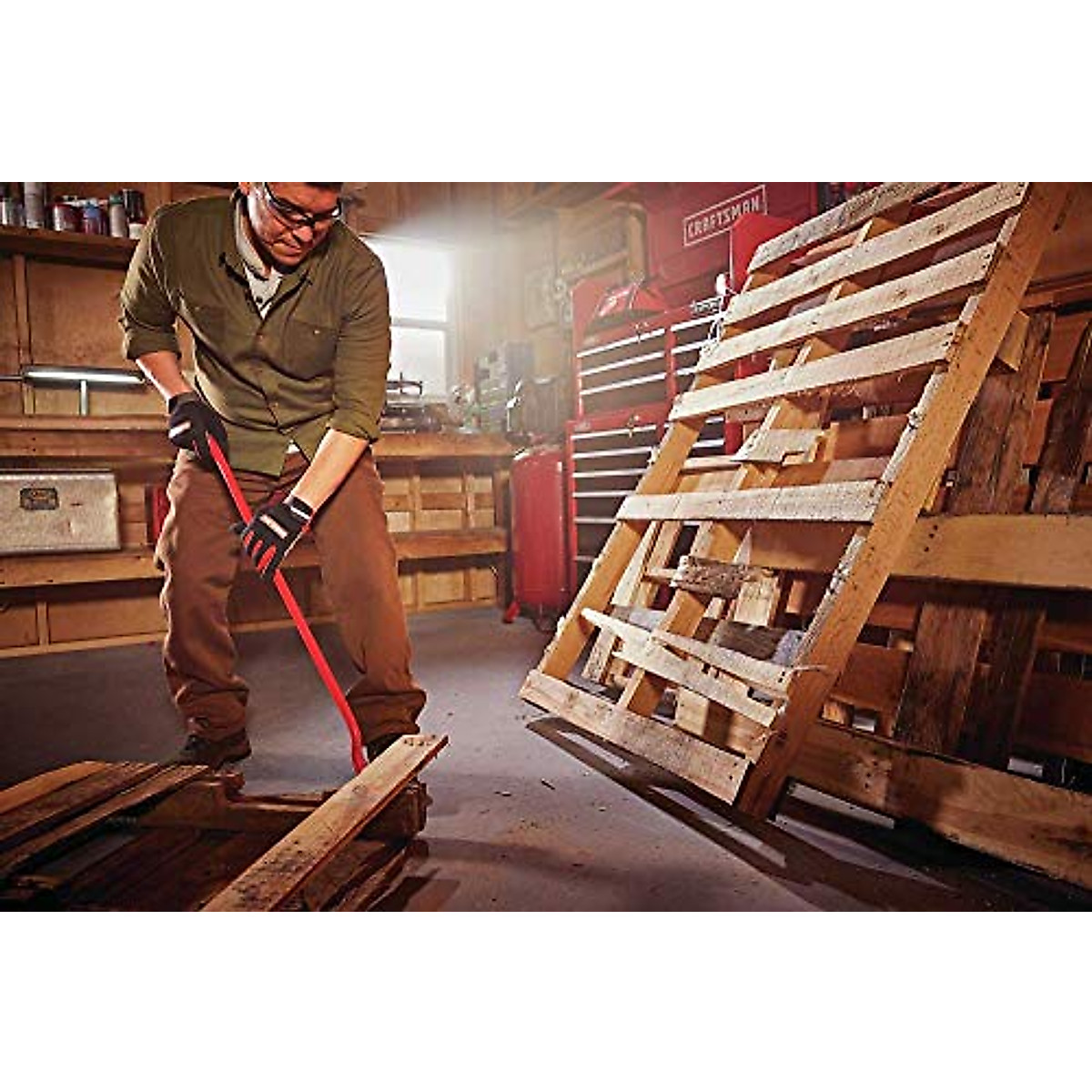 Craftsman Pry Bar, 36-Inch Spring Steel Wrecking Bar (CMHT82501)