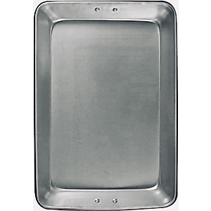 13 Qt. Aluminum Baking and Roasting Pan with Handles, Commercial Grade Rectangular Roasting Pan by Tezzorio