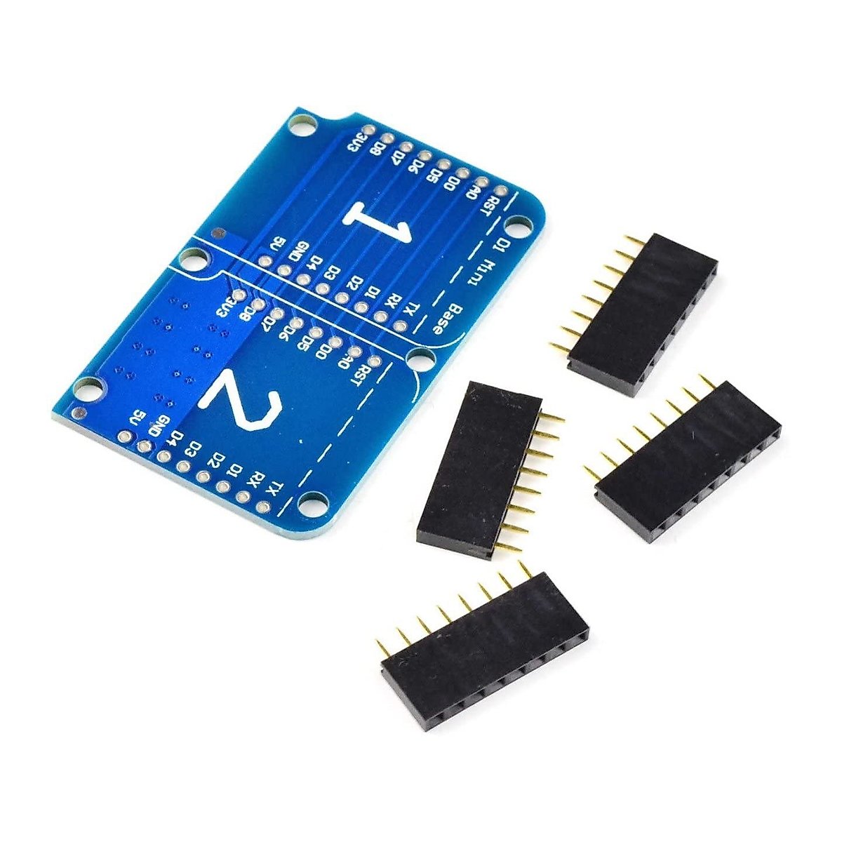 CANADUINO® 3 x WEMOS D1 Mini Compatible ESP8266 Dual Base