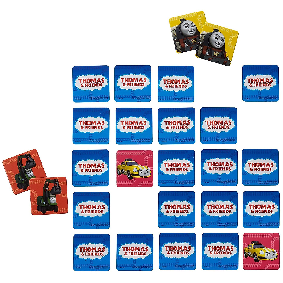 Mattel GamesFisher-Price Make-A-Match Card Game with Thomas & Friends Theme, 56 Cards for 2 to 4 Players, Gift for Kids Ages 3 Years & Older