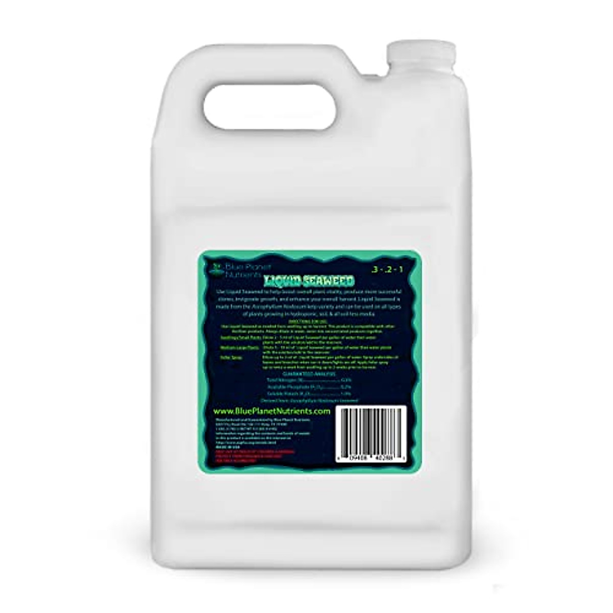 Liquid Seaweed for Plants (128 oz) Gallon | Concentrated Liquid Kelp Supplement | Makes UP to 1,890 GALLONS | for All Plants & Gardens | Blue Planet Nutrients