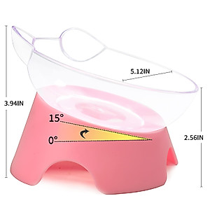 MILIFUN Raised Cat Food Bowls with Stand, Cat Dishes for Food or Water, Cat tilted bowl, Pet dish with stand