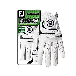 FootJoy Women's WeatherSof Golf Glove, Worn on Right Hand, White, Small