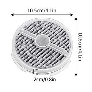 KEEPOW HEPA Filter Replacement Compatible with Frida Baby Air Purifier 3 in 1, RIGOGLIOSO Air Purifier GL2103, JINPUS GL-2103, LTLKY 900S, 4 Pack