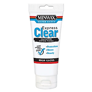 Minwax 40801 6-Ounce Clear High Gloss Color Wiping Stain and Finish