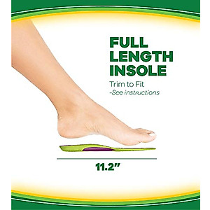 Dr. Scholl's Athletic Series Fitness Walking Insoles, Women’s Size 6-11, 1 PairMen's 8-14) 1 Pair