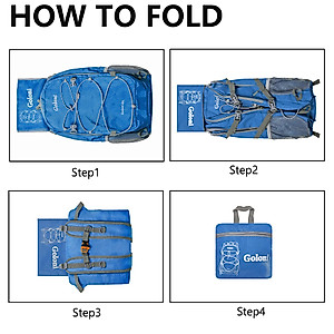 Goloni Ultra Lightweight Packable Backpack 40L - Foldable Hiking Backpack Water Resistant Small Foldable Daypack for Travel,Po Blue