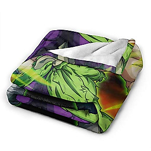 Mars Sight Broly Canon Blanket Throw Blanket Soft, Warm and Lightweight for Couch Bed Sofa Luxury Fleece Blanket