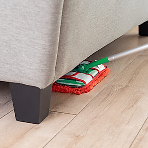 Reversible Double Sided Swiffer Compatible Mop Head | Microfiber Mop Head Replacement | Dust Mop | Floor Mop | Flat Mop | Microfiber Mop Pads | Wet and Dry Cleaning | Set of 2