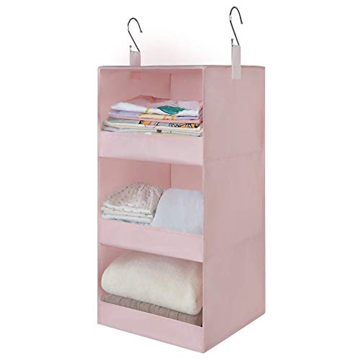 GRANNY SAYS Bundle of 2-Pack Hanging Organizer & 1-Pack Closet Hanging Shelves