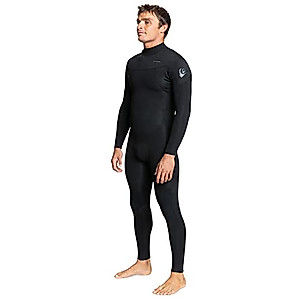 Quiksilver Mens Everyday Sessions 4/3 Back Zip Wetsuit - Black | Medium