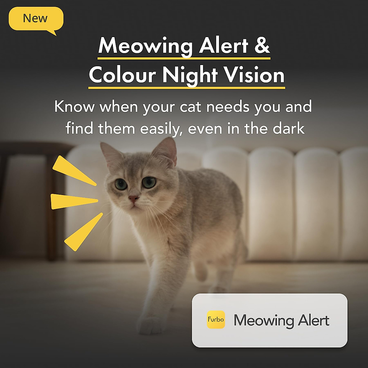 Furbo Dog Camera: Treat Tossing, Full HD Wifi Pet Camera and 2-Way Audio, Designed for Dogs, Compatible with Alexa (As Seen On Ellen)