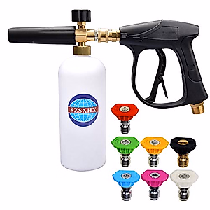 SZSXHX S300 Foam Cannon Gun 3000 PSI High Pressure Washer Foam Wash Gun Car Washer Gun With 7 nozzles