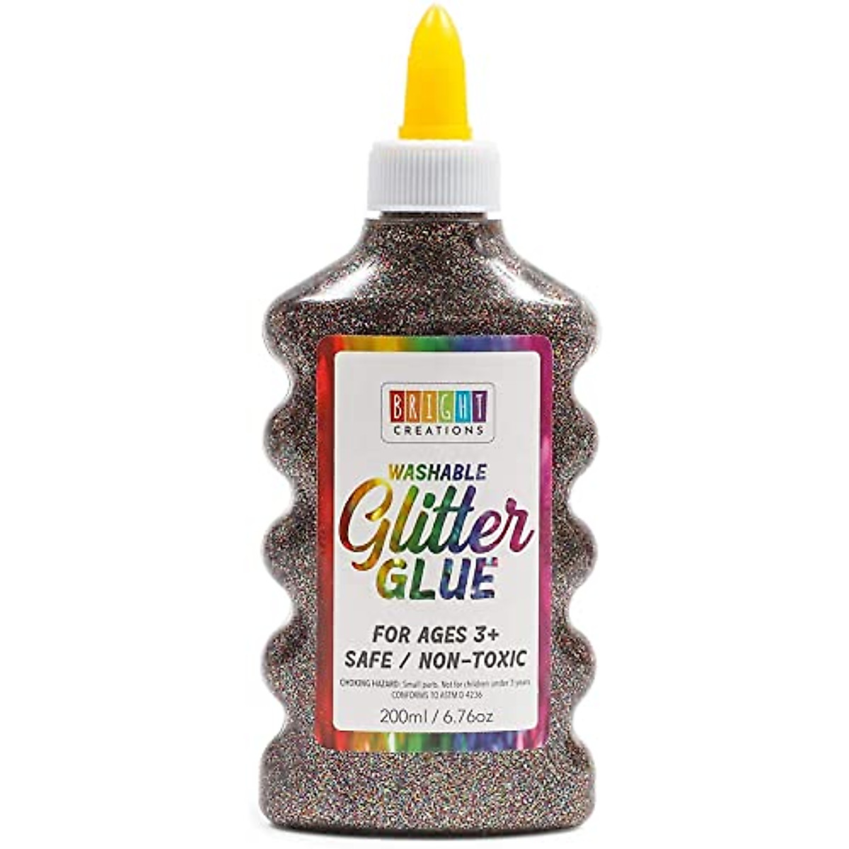 Glue with Glitter for Arts and Crafts, 8 Colors (6.76 Oz, 8 Pack)