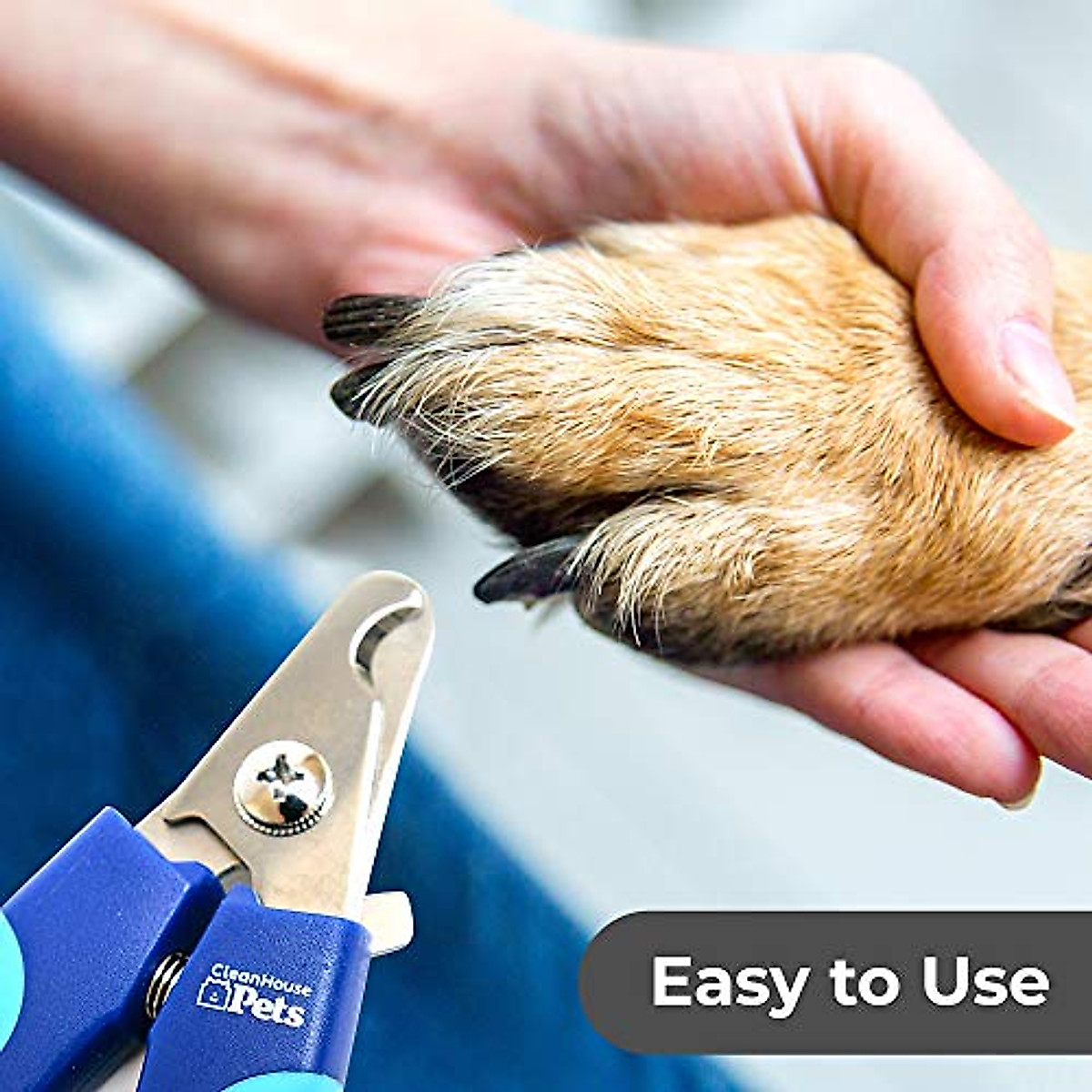Dog Nail Clippers & Cat Nail Clipper with Nail File - Small Pets - Cat Nail Clippers with Safety Guard to Prevent Over-Cutting - Sharp & Stainless Steel