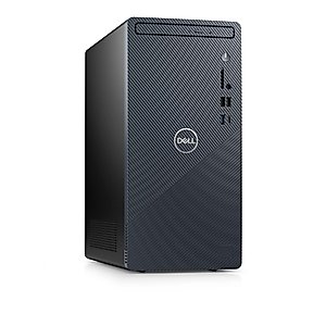 Dell Inspiron 3910 Desktop Computer Tower - 12th Gen Core i5-12400, 16GB DDR4 RAM, 256GB SSD + 1TB HDD, Intel UHD Graphics 730, WiFi 6, HDMI, Bluetooth, USB-C, Windows 11 Home - Blue (Renewed)