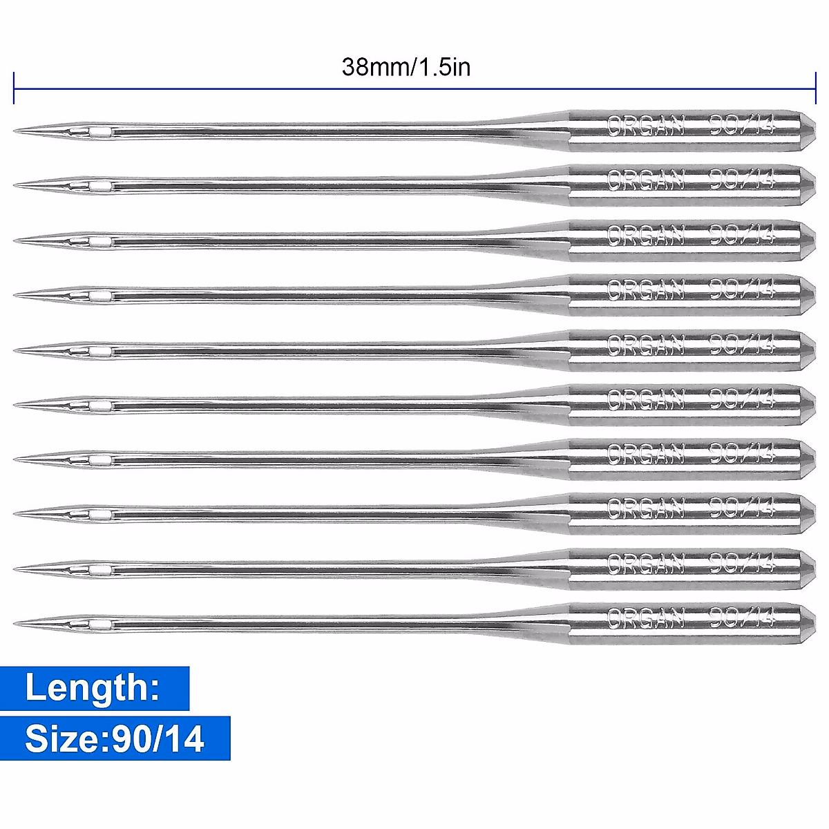 30PCS Embroidery Machine Needles Size 90/14, Household Sewing Machine Needles for Brother Sewing Machine1