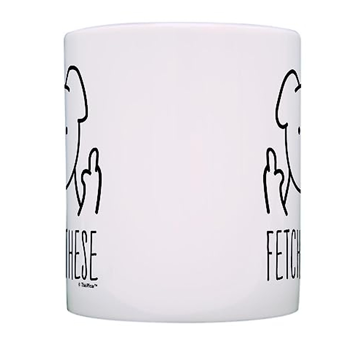 Dog Lover Gifts for Women Fetch These Funny Dog Mug Middle Finger Dog Fetch This 11oz Ceramic Coffee Mug
