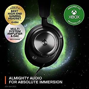 SteelSeries Arctis Nova Pro Wireless Xbox Multi-System Gaming Headset - Premium Hi-Fi Drivers - Active Noise Cancellation Infinity Power System - Stealth Mic - Xbox, PC, PS5, PS4, Switch, Mobile