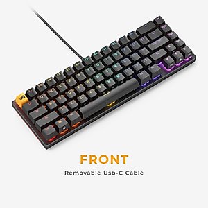 Glorious Gaming GMMK 2 - TKL Mechanical Keyboard - Custom 65% Keyboard - Compact -Hotswap w/Cherry Mx Style Switches - Incl. Double Shot Keycaps & Linear Switches - PC Gaming Setup Accessories
