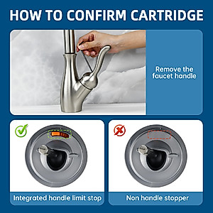 RP50587 Cartridge Compatible with Delta DST Single Handle, Replacement for Kitchen & lavatory Single Handle Faucet Valve, Including RP51503 Bonnet Nut
