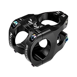 X AUTOHAUX CNC Aluminum Alloy 35mm Mountain Bike Stem for Most Bicycle Road Bike Mountain Bike Cycling Handlebar Accessories Black for 1-1/8 Steer Tube 31.8mm Handlebar