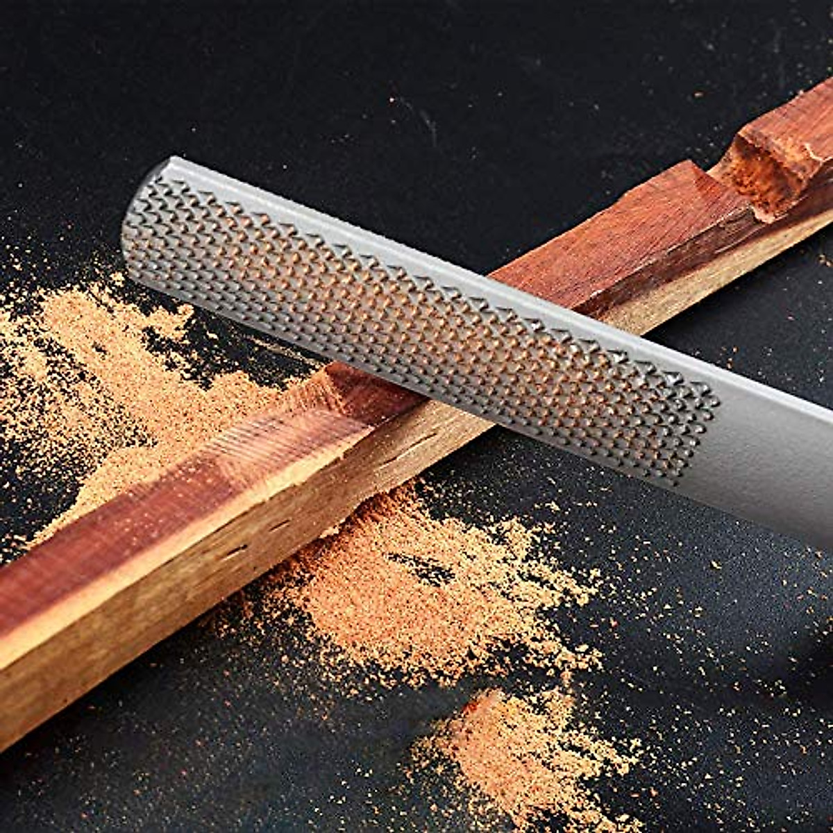 ANDGOO (2 Pack) 4 Way Wood Rasp File, Premium Grade High Carbon Hand File and Round Rasp, Half Round Flat & Needle Files. Best Wood Rasp Set for Sharping Wood and Metal Tools