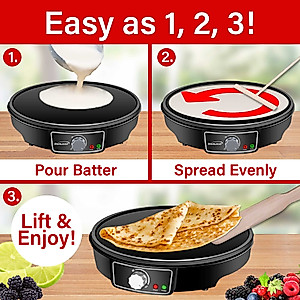 Brentwood TS-602BK Electric Griddle, standard, Black
