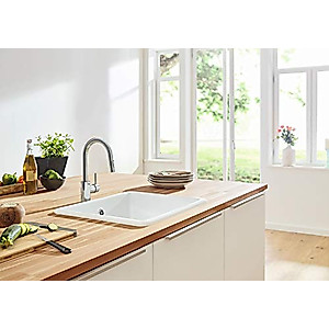 GROHE 32665003 Concetto Pull-Down Kitchen Faucet with sprayer Chrome