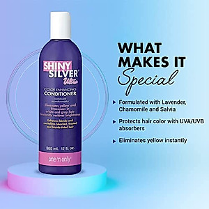 one 'n only Shiny Silver Ultra Color-Enhancing Conditioner, 12 fl. oz
