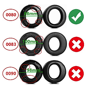 YDYBZB Ear Pads Ear Cushions Replacement Compatible with Sony PlayStation Gold Headset 7.1 Surround Sound PS4 2018/500 Million Limited Edition Headphone Protein Leather Earpads (Black)