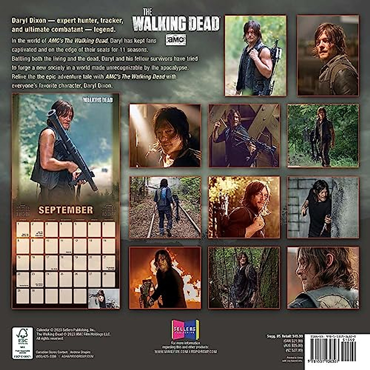 The Walking Dead 2024 26-Month Calendar: Daryl Dixon