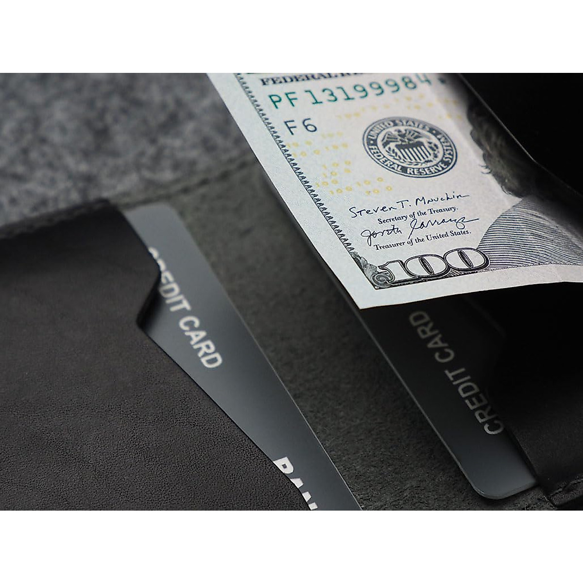 pularys VIKING Mini Wallet - Premium Leather - Black - Snap Fastener - Bank Note Pocket - RFID blocking - Up to 8 Card Slots - Comfortable and Safe - Classic