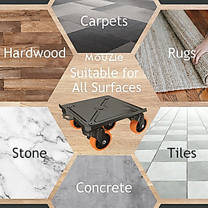 3475lbs Heavy Duty Furniture and Appliance Lifter Jack tool super strong movers rollers mobile pads Sliders with wheels dolly coasters cart kit system set for easy lifting and moving for men and women