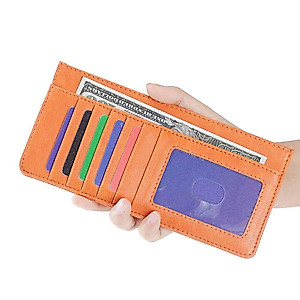 XEYOU Women's Credit Card Wallet Slim Long Zipper Pocket Purse for Coin, Receipt Multi-function Card Wallet for Ladies