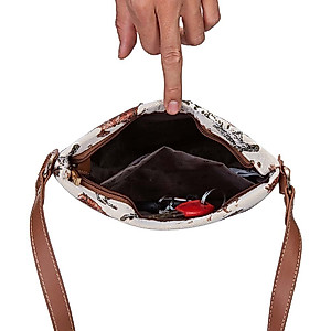 Signare Tapestry Crossbody Bag Shoulder Purse for Women In Running Horse (XB02-RHOR)