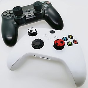30pcs Joystick Grip for Ps5 Ps4 Controller, Silicone Thumb Grips Caps Cover Analog Stick for Playstation 5, Playstation 4 Controller, Xbox 360, Xbox One Controller (B 30pcs)