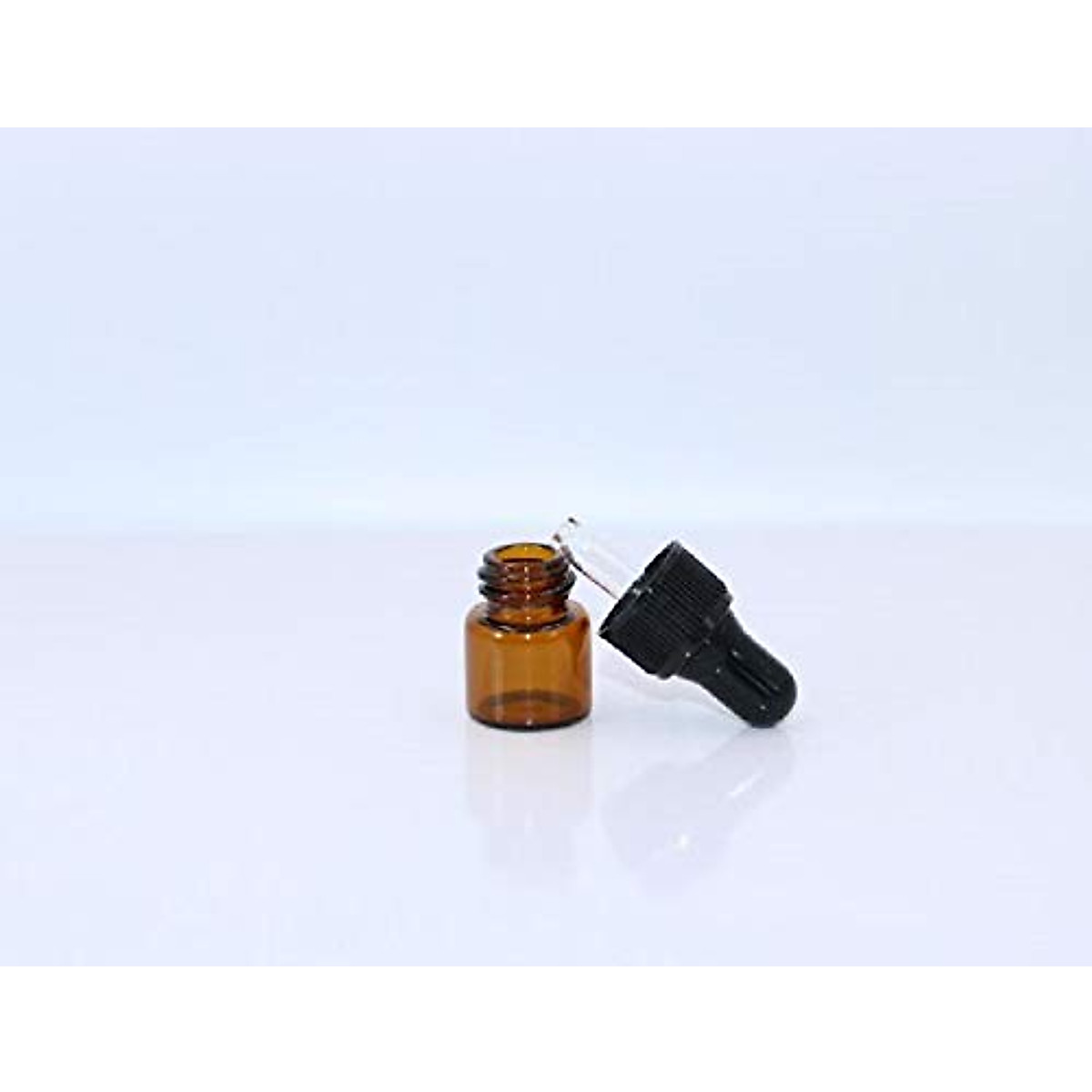 50Pcs 2ml Amber Glass Dropping Bottles Mini Essential Oil Dropper Bottles Empty Travel Perfume Sample Vials Containers with Glass Eye Dropper and Cap in Box(2 Droppers Included)