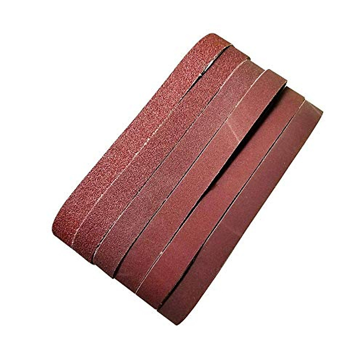 1 Inch x 30 Inch Sanding Belts, 3 Each of 320/400/600/800/1000 Fine Grits, Belt Sander Tool for Woodworking, Metal Polishing, 15 Pack Aluminum Oxide Sanding Belt
