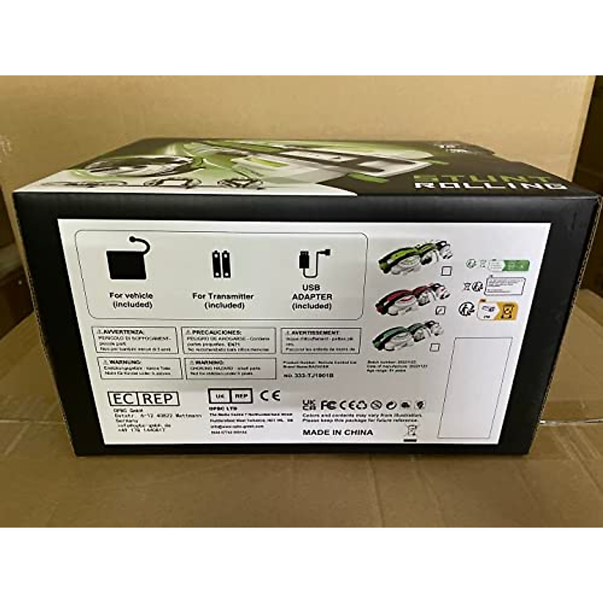 BAZADER RC Cars with LED Lights - Remote Control Car Snake 360° Roll Toys, Birthday for Kids Age 7 8 9 10 11+ Year Old, 2 Batteries 30+min, Indoor/Outdoor Toys for 6-12 yr Teen Boys