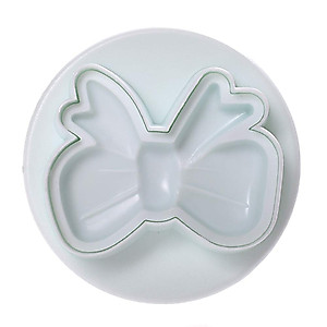 RAYNAG 3 Sets of Bowknot-liked Plastic Plunger Cutters Fondant Cookie Pie Crust Cutout Molds Clay Cake Decorating Cutter Plungers (9 Pieces)