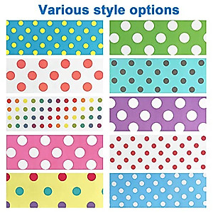 10 Sheets XL Polka Dot Gift Recyclable Wrapping Paper Sheets for Kids, Baby, Female, Male on Birthday, Christmas