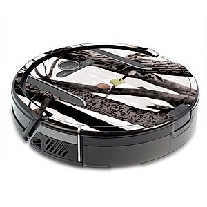 MightySkins Skin Compatible with Shark Ion Robot R85 Vacuum Minimum Coverage - Artic Camo | Protective, Durable, and Unique Vinyl wrap Cover | Easy to Apply, Remove | Made in The USA