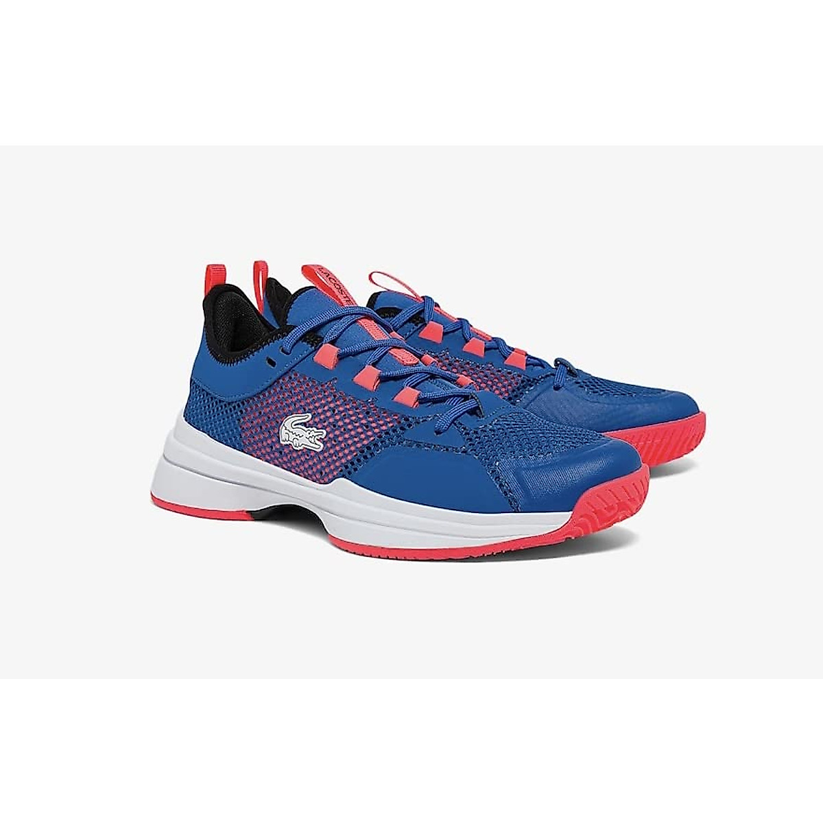 Lacoste Women's AG-LT21 Tennis Shoes, Blue/White (us_Footwear_Size_System, Adult, Women, Numeric, Medium, Numeric_8)