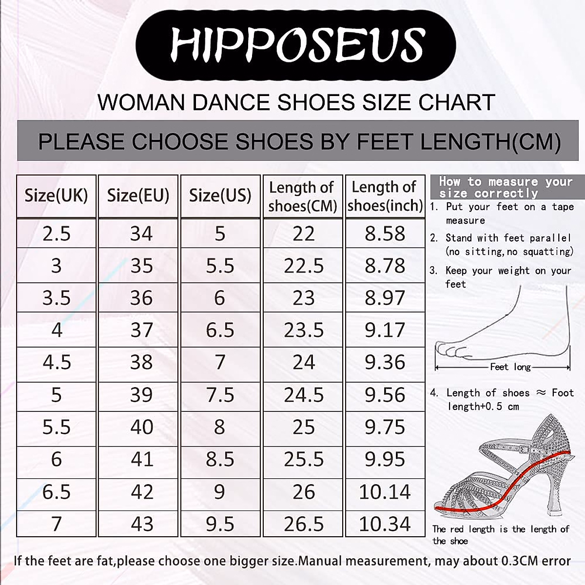 HIPPOSEUS Latin Dance Shoes for Women with Closed Toe Lace up Ballroom Latin Salsa Tango Dance Practice Shoes Low heel 2.75",Black Silver, 5.5 B(M) US