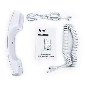 Tyler TBBP-3-WH Big Button Corded Phone with Speakerphone for Seniors and Ease of Use