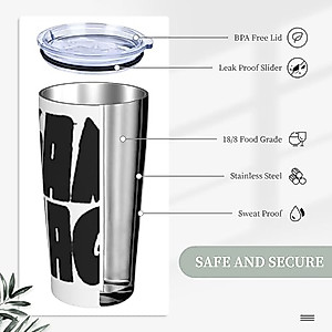 LAZHANG Sammy Music Hagar Stainless Steel Insulated Car Sippy Cup With Lid Travel Mug for Cold Hot 20 oz