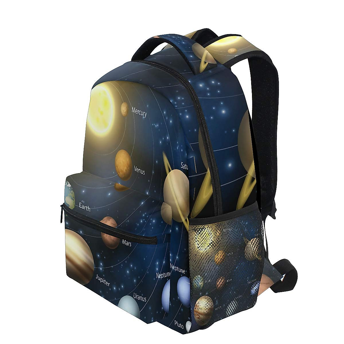 ALAZA Planet Solar System Backpack Daypack School Bag Travel Shoulder Bag for Students Boys Girls
