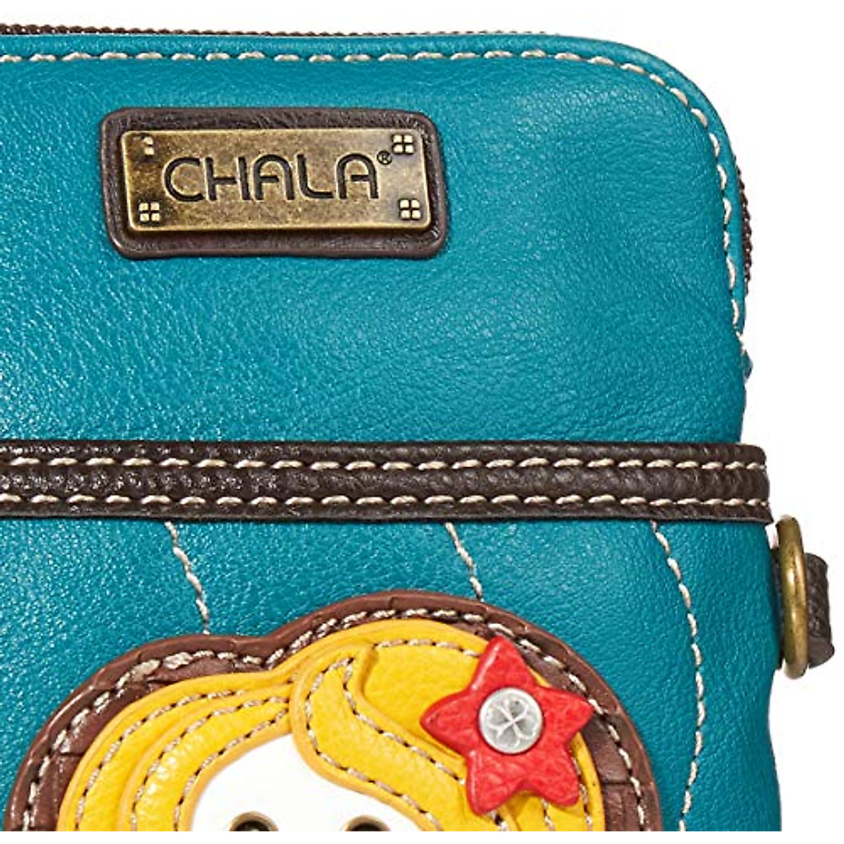 Chala Cellphone Crossbody Handbag Mermaid/Blue, 5 x 7.5 x 1