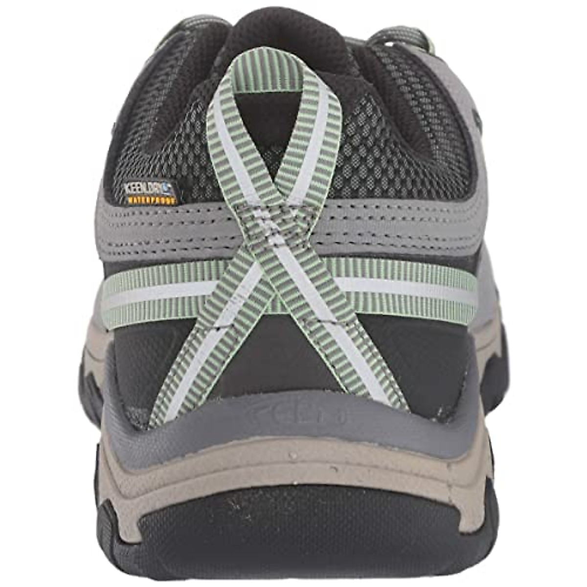 KEEN Women's Targhee 3 Low Height Waterproof Hiking Shoes, Bleacher/Duck Green, 7.5